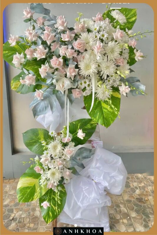 Hoa Tươi Chia Buồn HTCB-06 | Anh Khoa Flowers